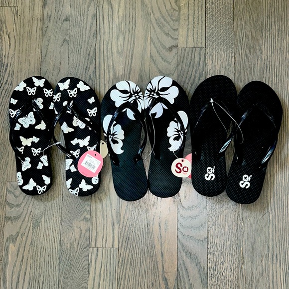 SO | Shoes | 3 Pairs Of So Flip Flops Size 56 | Poshmark